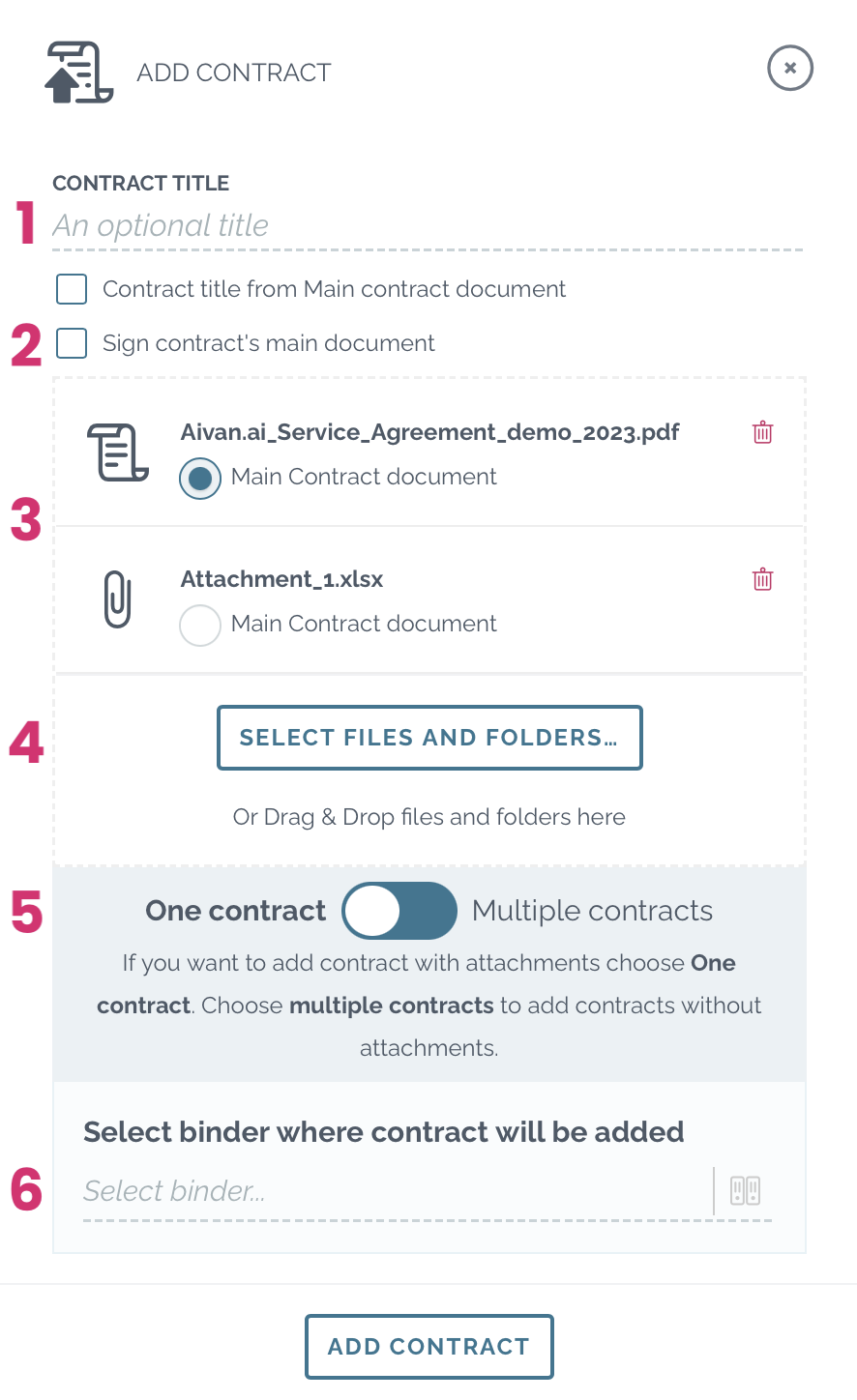 How to add a new contract to Zefort? | Zefort
