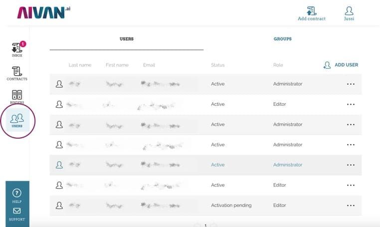 User management | Zefort