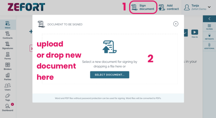 How Zefort Sign works | Zefort