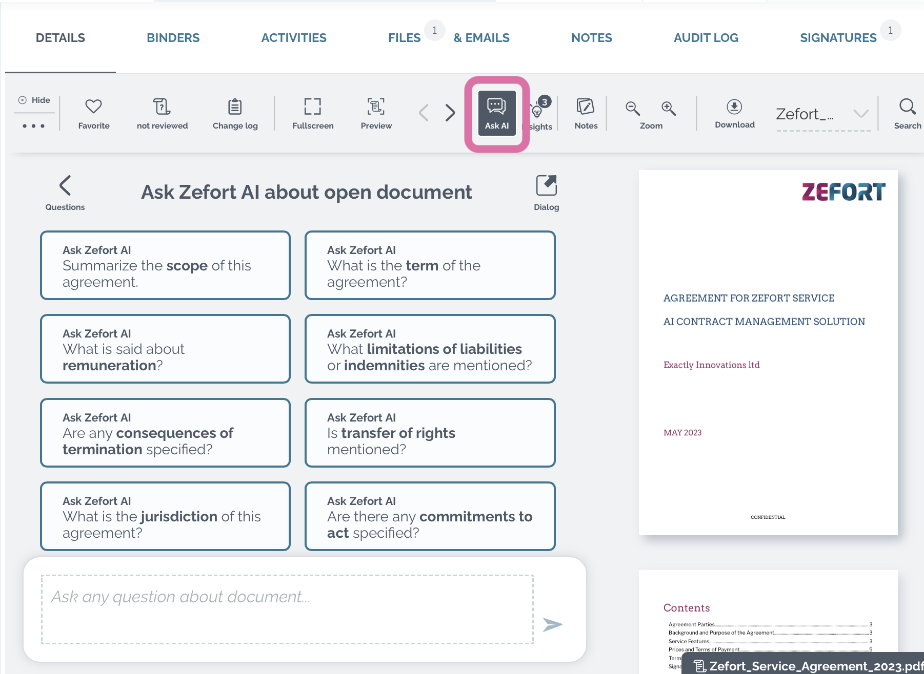 What’s new 15.8.2023 - Zefort’s ChatGPT integration | Zefort