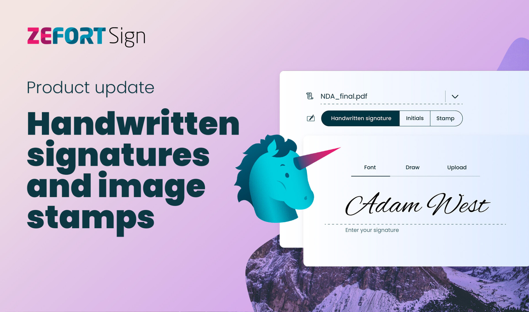 Zefort Sign update: Introducing handwritten signatures and signature ...
