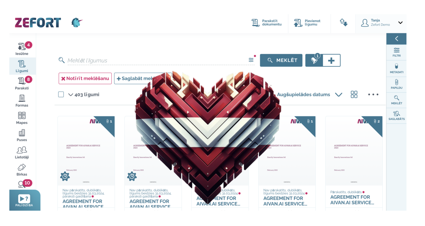 What’s new 10.4.2024 – Latvian UI 🇱🇻 | Zefort